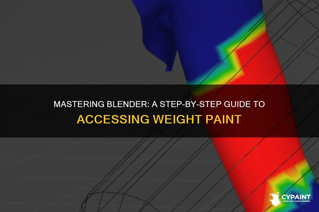 Mastering Blender: A Step-By-Step Guide To Accessing Weight Paint | CyPaint
