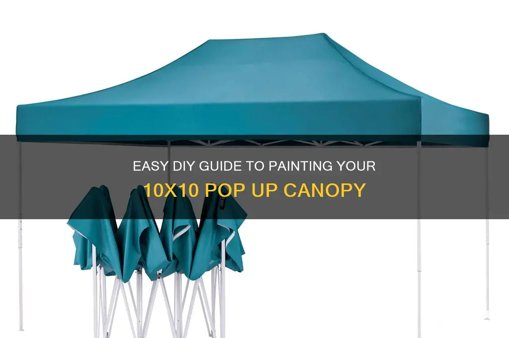 Easy Diy Guide To Painting Your 10X10 Pop Up Canopy | CyPaint