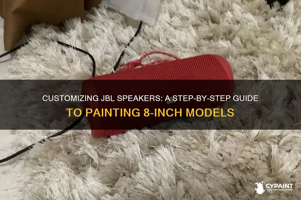 Customizing Jbl Speakers: A Step-By-Step Guide To Painting 8-Inch ...