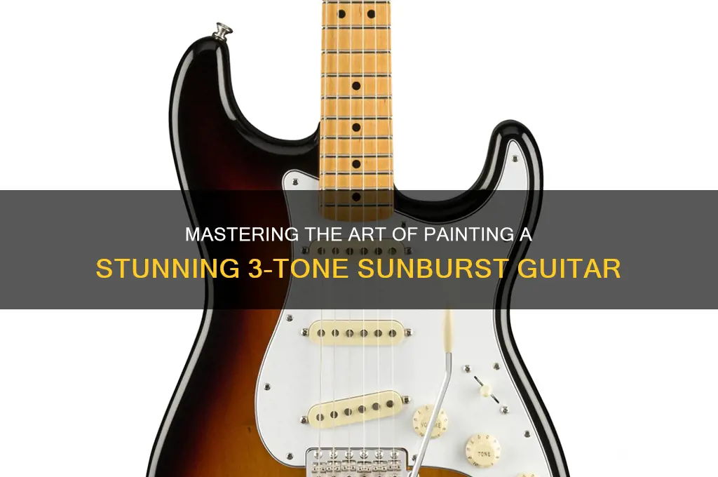 Mastering The Art Of Painting A Stunning 3-Tone Sunburst Guitar | CyPaint