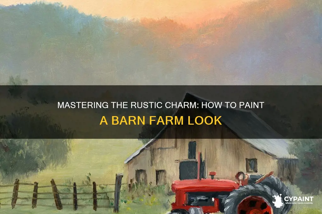 Mastering The Rustic Charm: How To Paint A Barn Farm Look | CyPaint