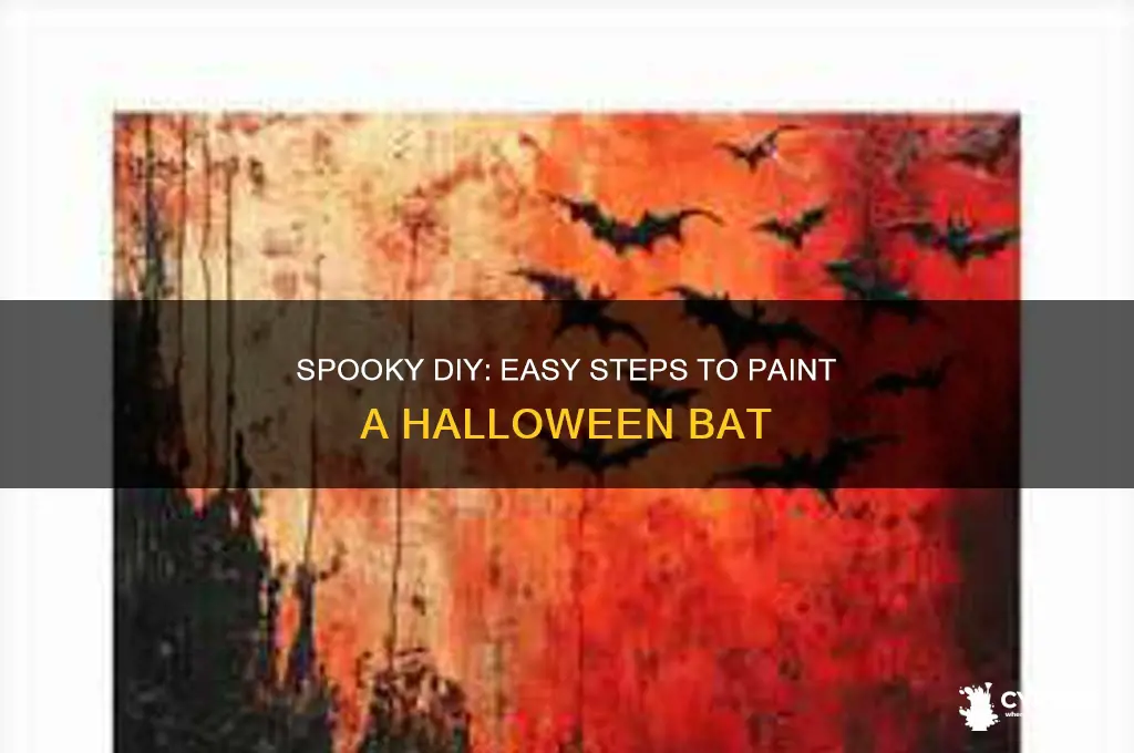 Spooky Diy: Easy Steps To Paint A Halloween Bat | CyPaint