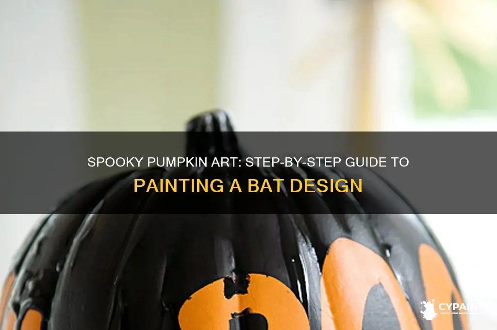 Spooky Pumpkin Art: Step-By-Step Guide To Painting A Bat Design | CyPaint
