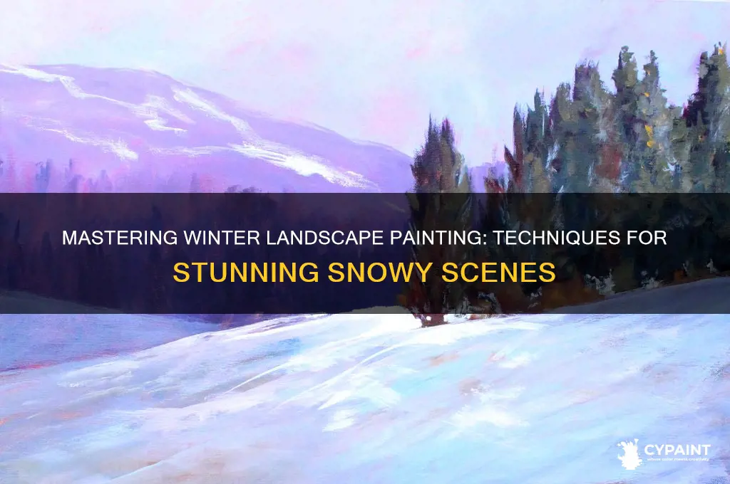 Mastering Winter Landscape Painting: Techniques For Stunning Snowy ...