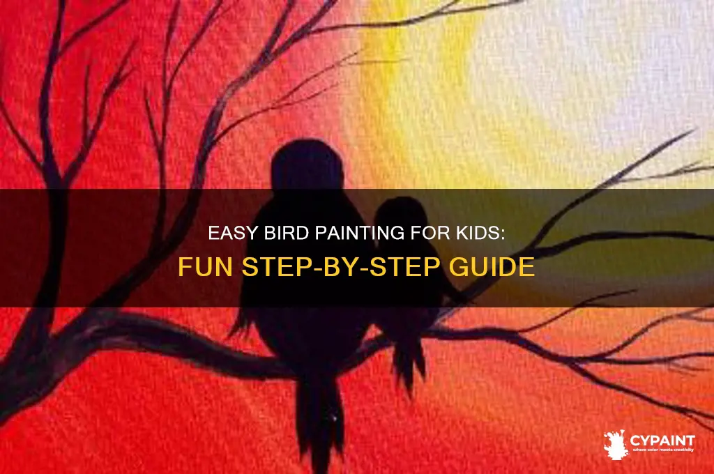 Easy Bird Painting For Kids: Fun Step-By-Step Guide | CyPaint