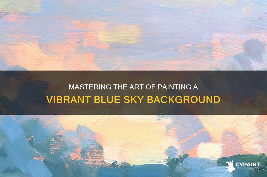 Mastering The Art Of Painting A Vibrant Blue Sky Background | CyPaint