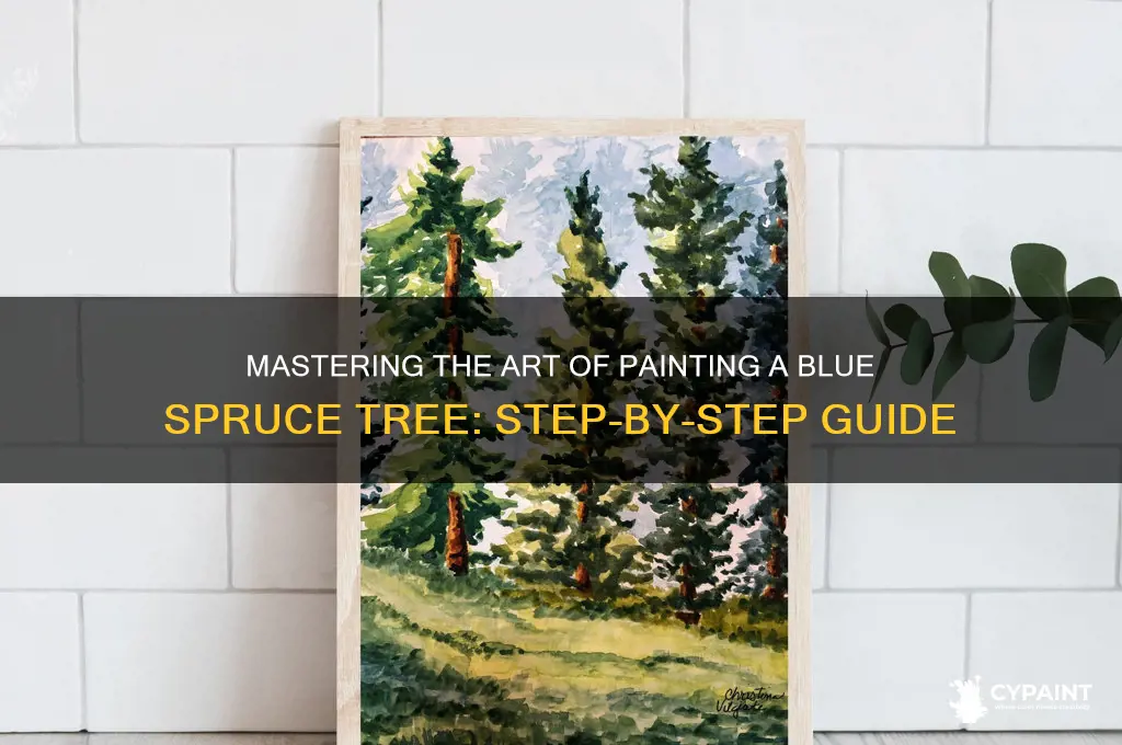 Mastering The Art Of Painting A Blue Spruce Tree: Step-By-Step Guide ...