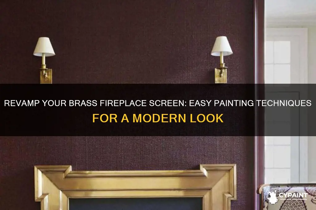 Revamp Your Brass Fireplace Screen: Easy Painting Techniques For A ...