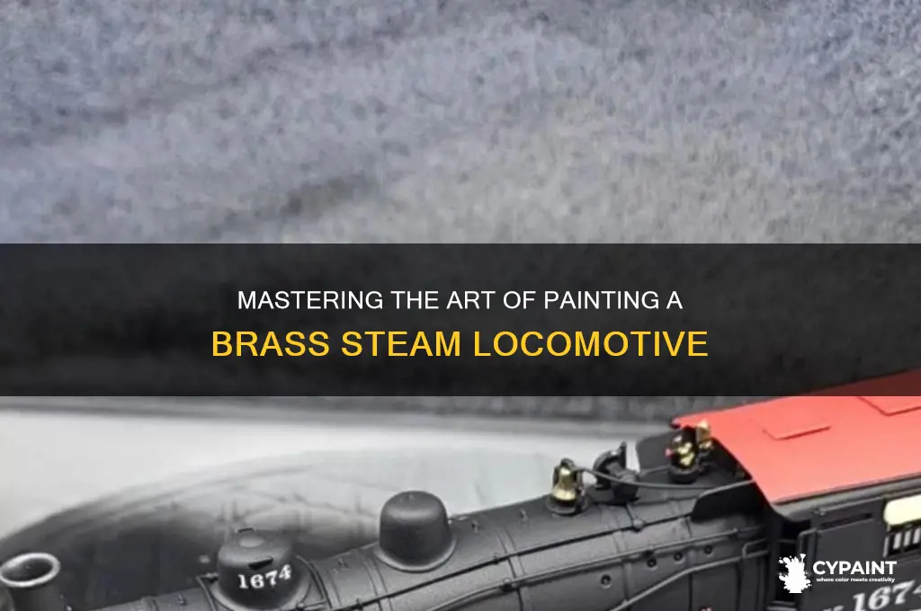 Mastering The Art Of Painting A Brass Steam Locomotive | CyPaint