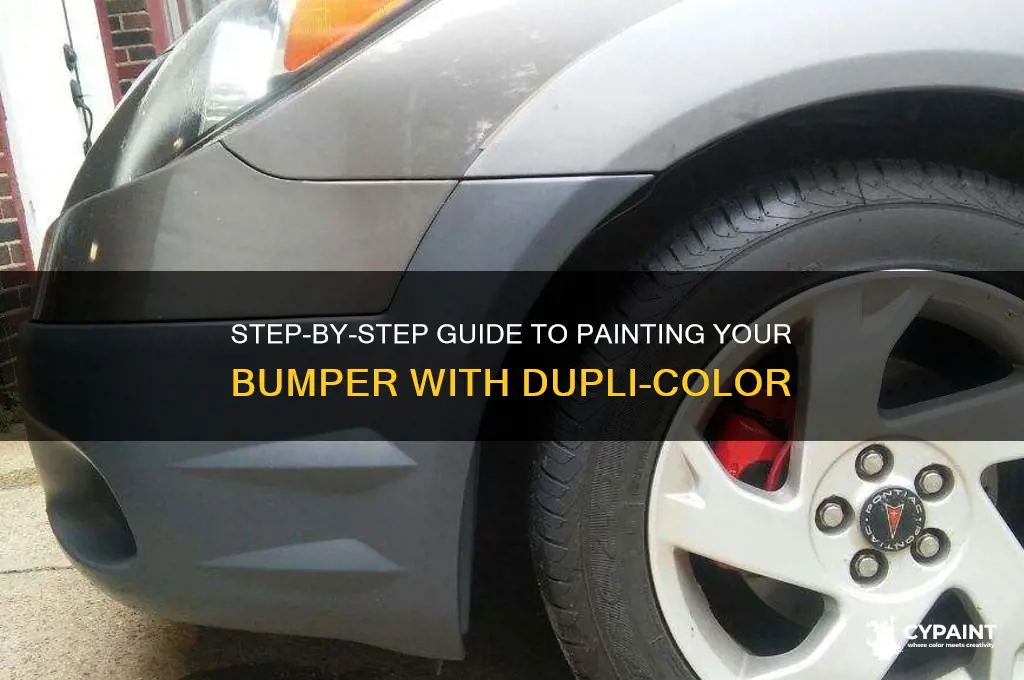 Step-By-Step Guide To Painting Your Bumper With Dupli-Color | CyPaint