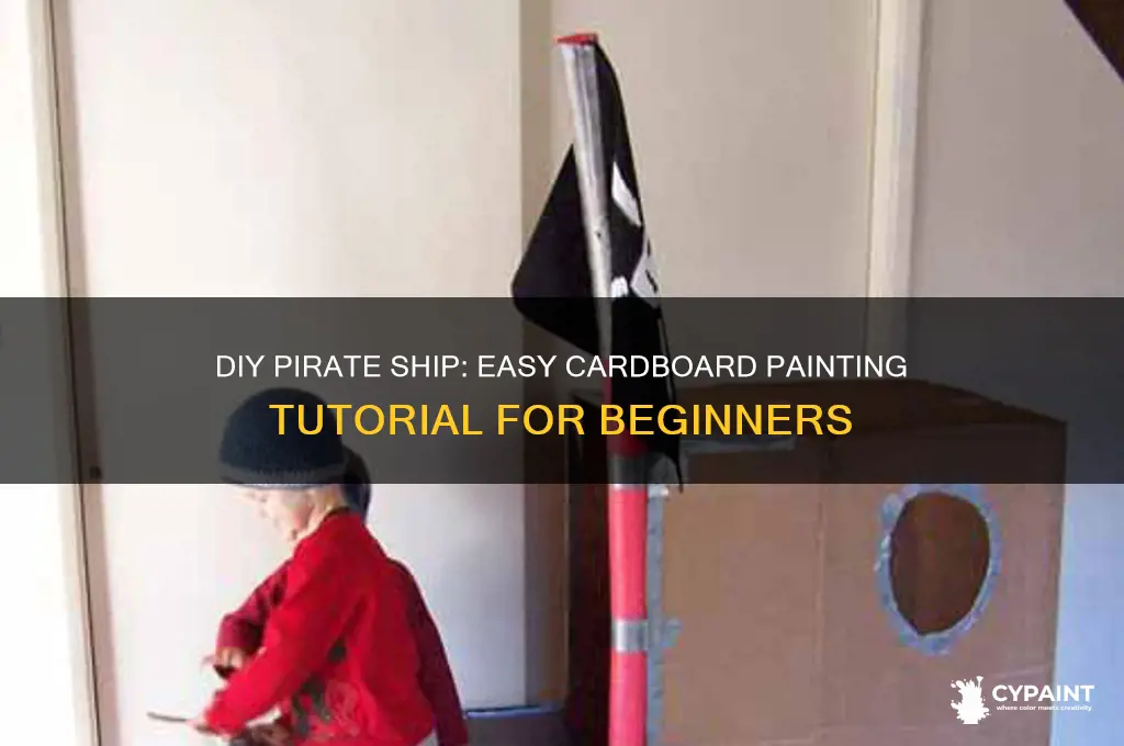 Diy Pirate Ship: Easy Cardboard Painting Tutorial For Beginners | CyPaint