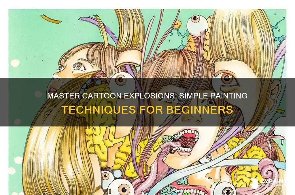 Master Cartoon Explosions: Simple Painting Techniques For Beginners ...