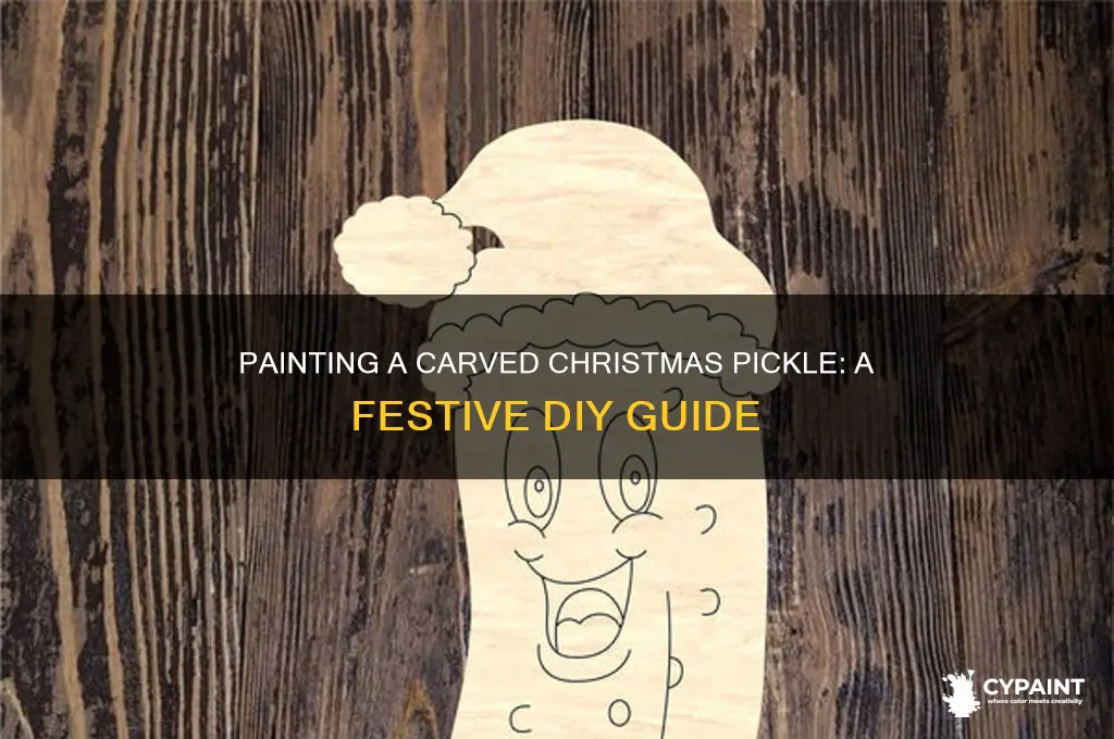 Painting A Carved Christmas Pickle: A Festive Diy Guide | CyPaint