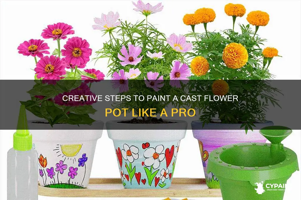 Creative Steps To Paint A Cast Flower Pot Like A Pro | CyPaint