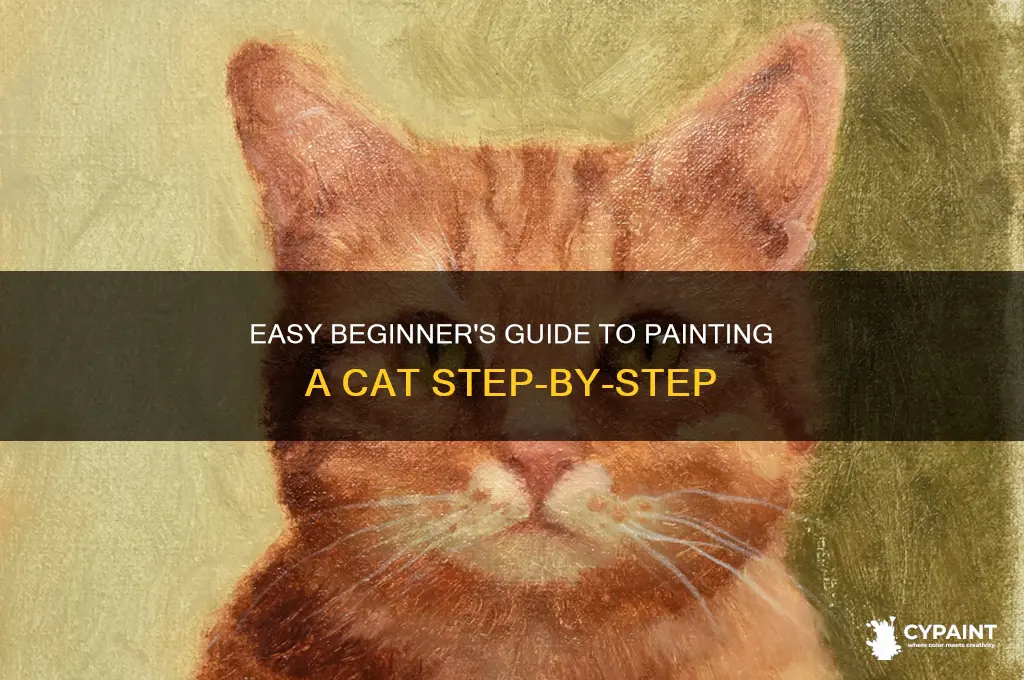 Easy Beginner's Guide To Painting A Cat Step-By-Step | CyPaint