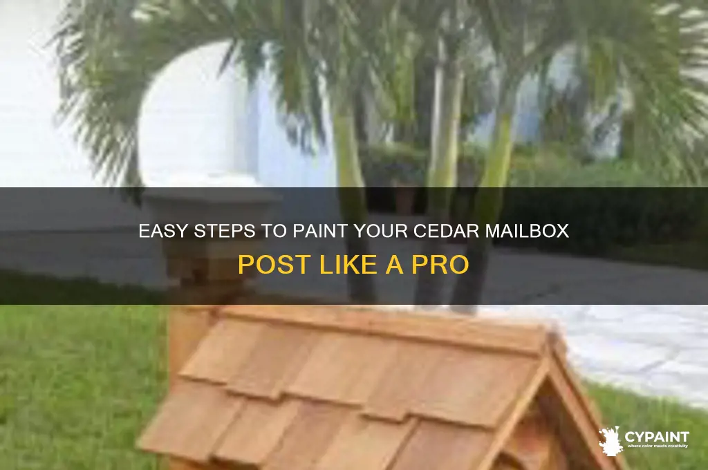 Easy Steps To Paint Your Cedar Mailbox Post Like A Pro | CyPaint