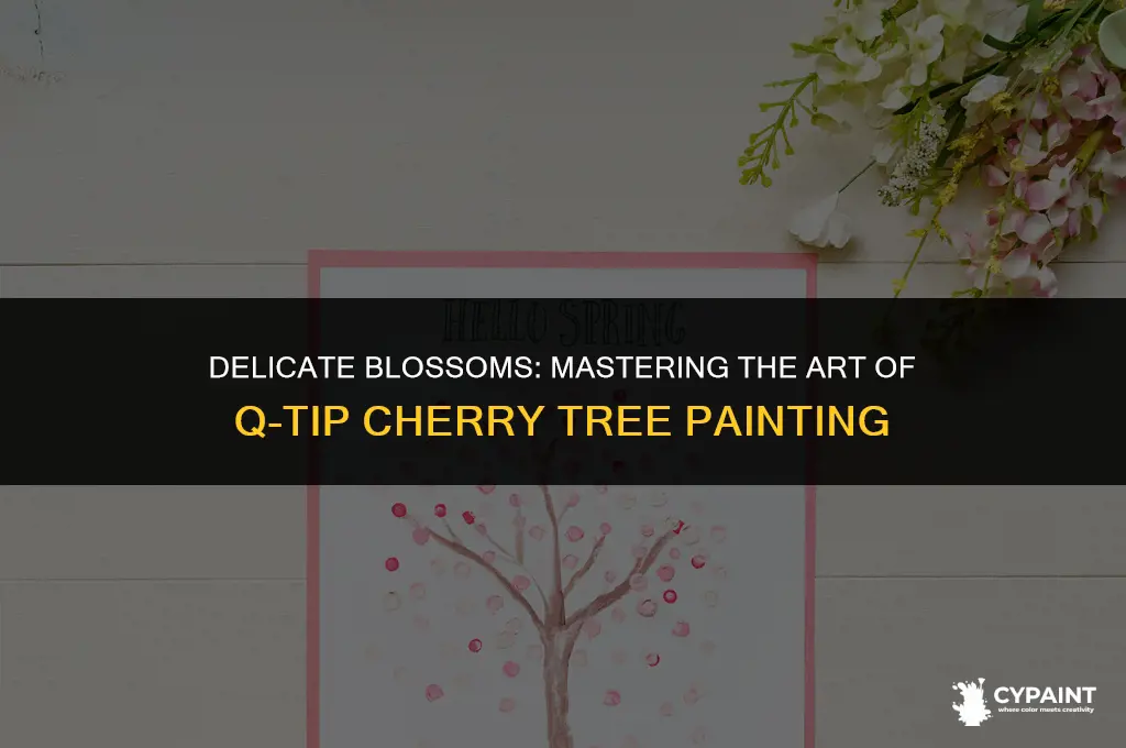 Delicate Blossoms: Mastering The Art Of Q-Tip Cherry Tree Painting ...