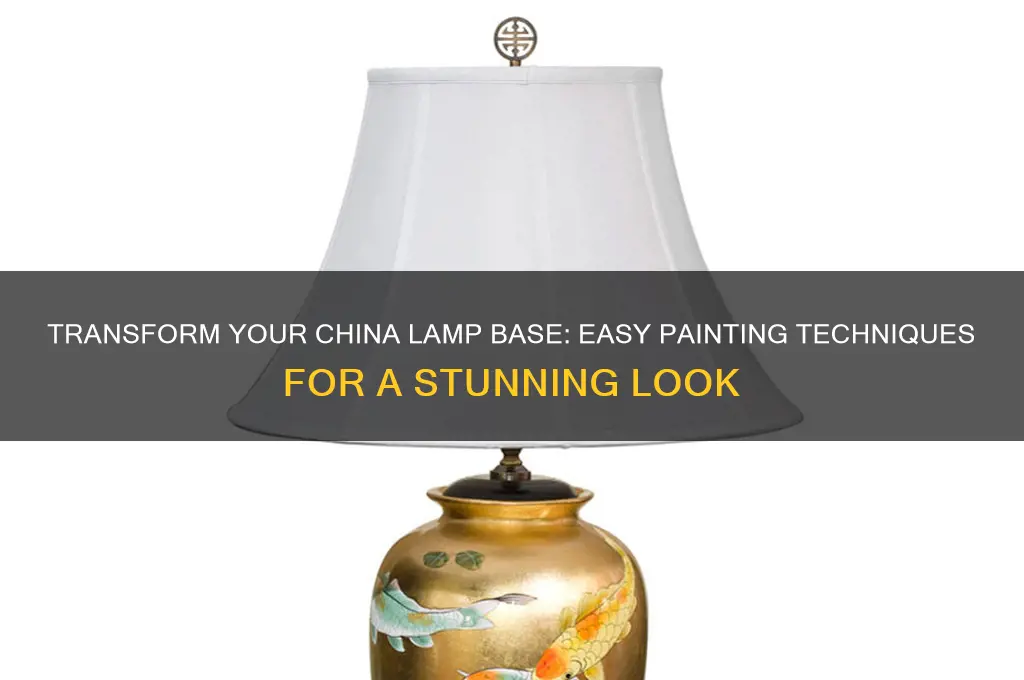Transform Your China Lamp Base: Easy Painting Techniques For A Stunning ...