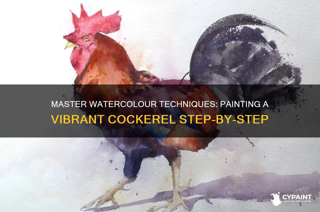 Master Watercolour Techniques: Painting A Vibrant Cockerel Step-By-Step ...