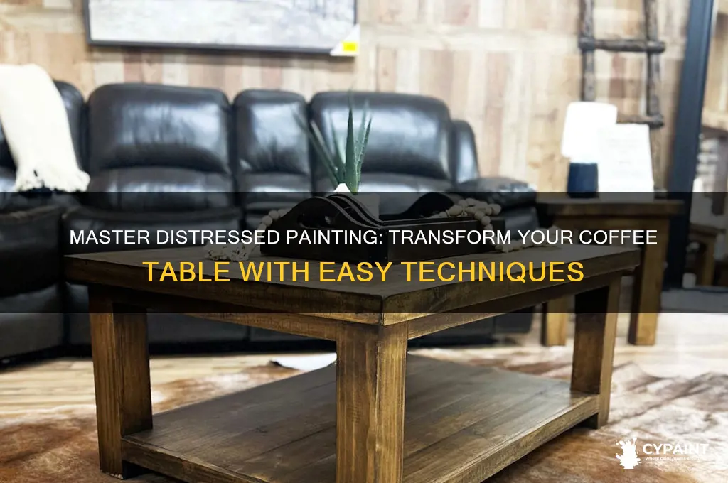 Master Distressed Painting: Transform Your Coffee Table With Easy ...