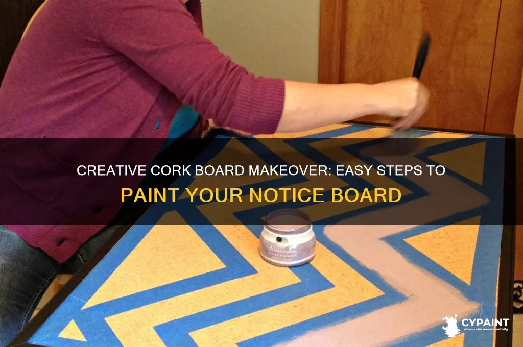 Creative Cork Board Makeover: Easy Steps To Paint Your Notice Board ...