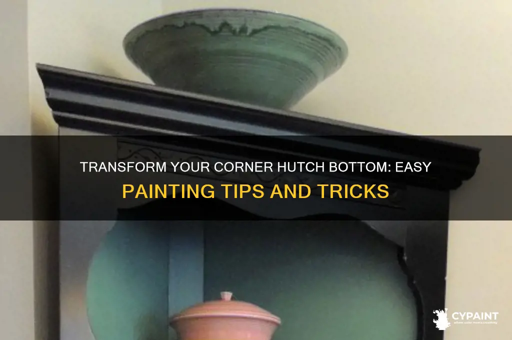 Transform Your Corner Hutch Bottom: Easy Painting Tips And Tricks | CyPaint