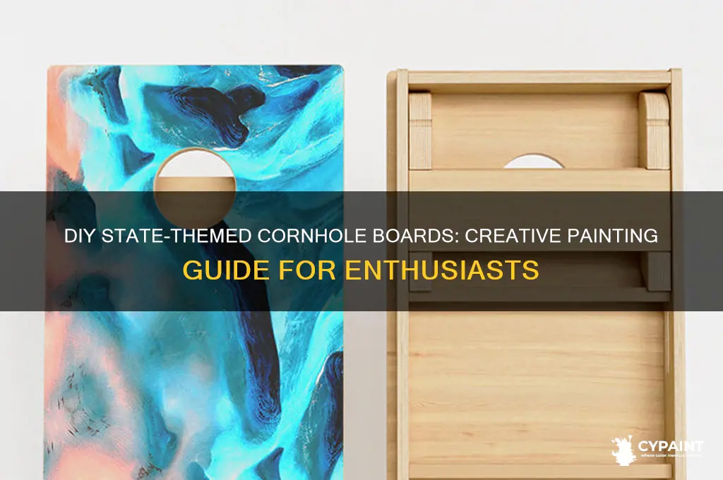 Diy State-Themed Cornhole Boards: Creative Painting Guide For ...