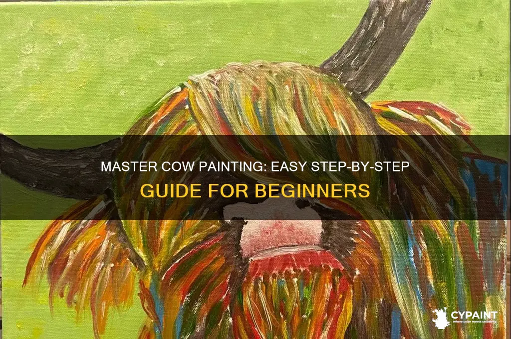 Master Cow Painting: Easy Step-By-Step Guide For Beginners | CyPaint