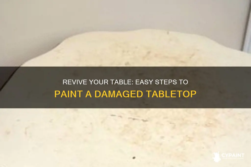 Revive Your Table: Easy Steps To Paint A Damaged Tabletop | CyPaint