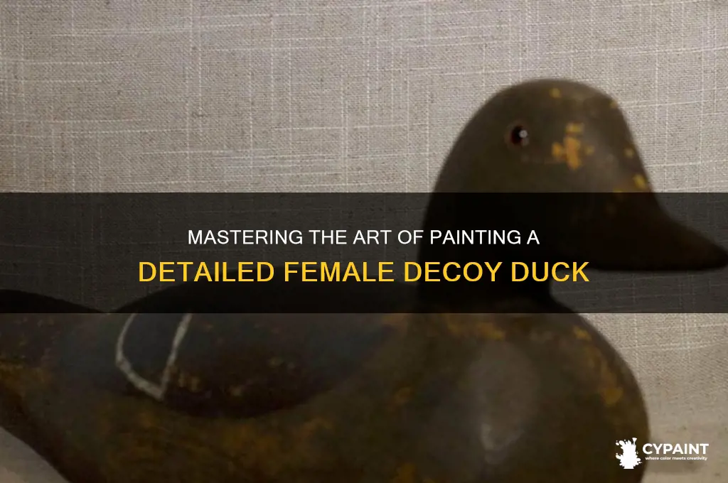 Mastering The Art Of Painting A Detailed Female Decoy Duck | CyPaint