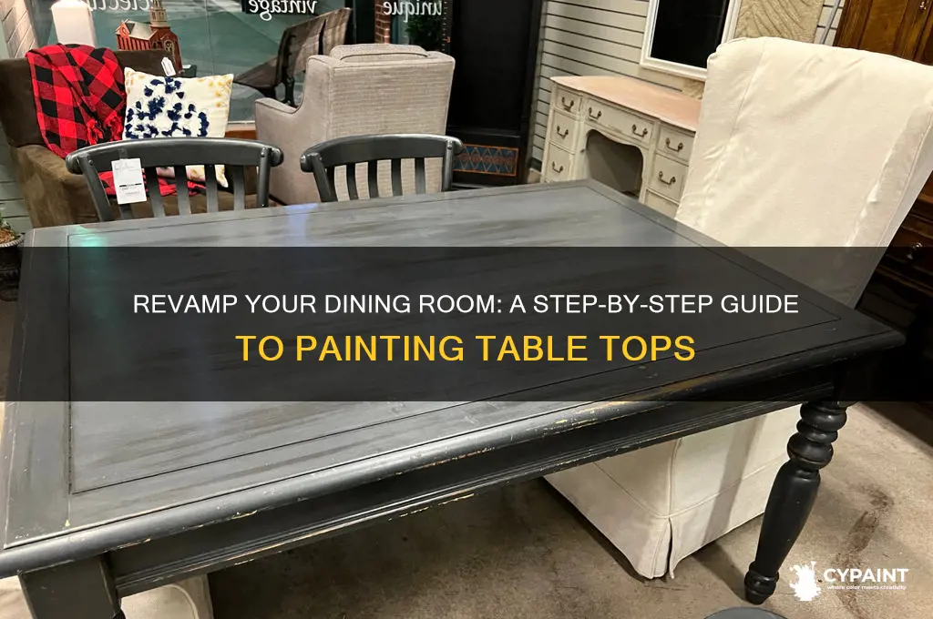 Revamp Your Dining Room: A Step-By-Step Guide To Painting Table Tops ...