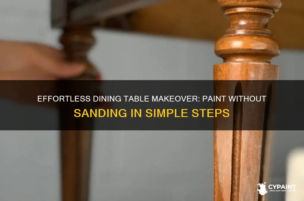 Effortless Dining Table Makeover: Paint Without Sanding In Simple Steps ...