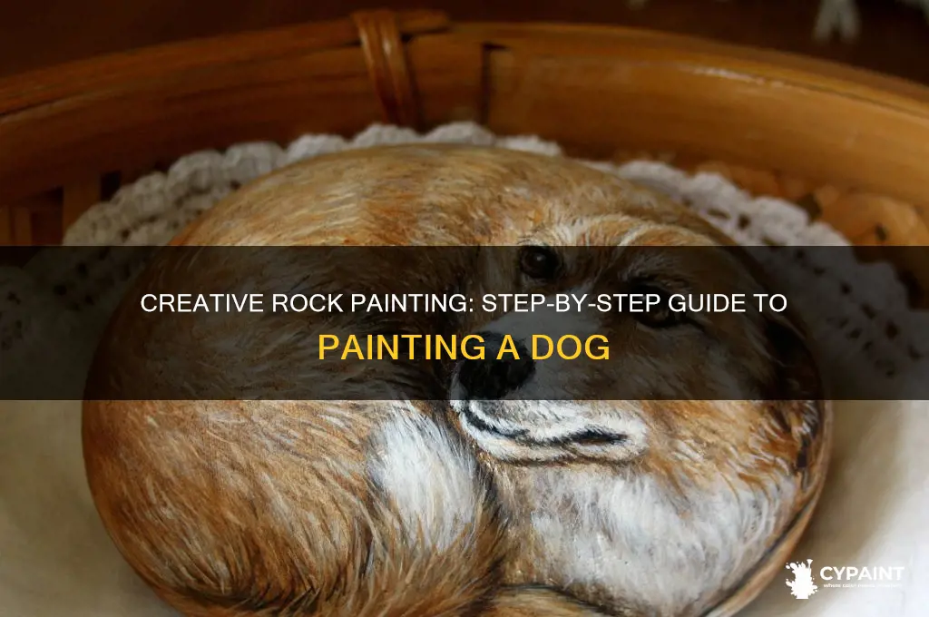 Creative Rock Painting: Step-By-Step Guide To Painting A Dog | CyPaint
