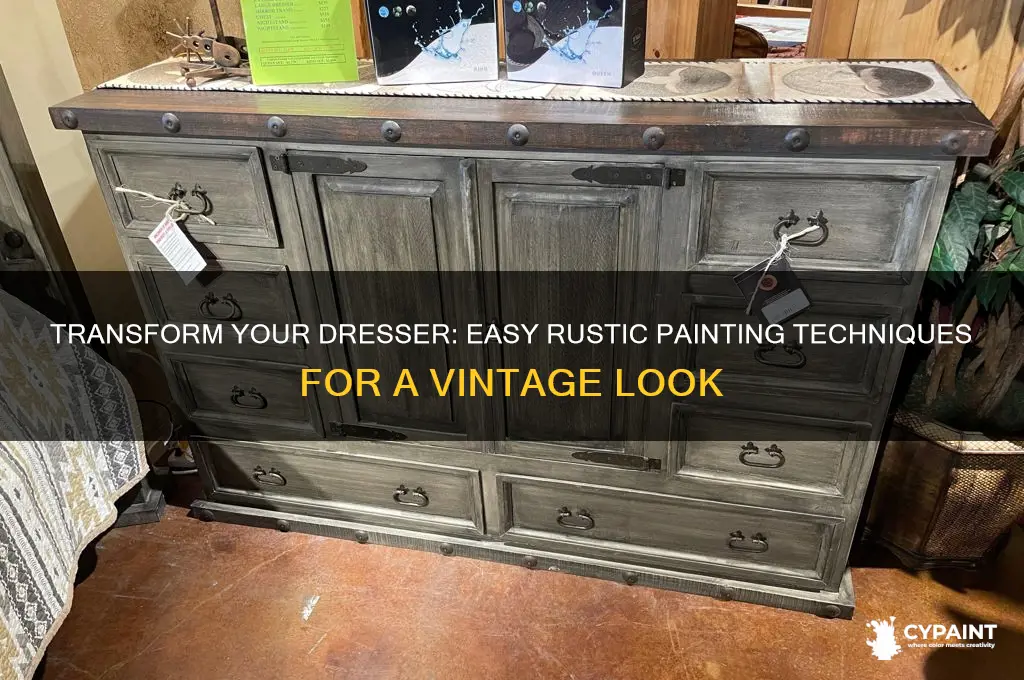 Transform Your Dresser: Easy Rustic Painting Techniques For A Vintage ...