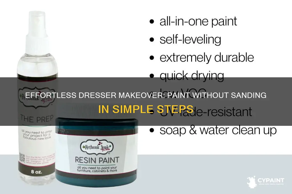 Effortless Dresser Makeover: Paint Without Sanding In Simple Steps ...