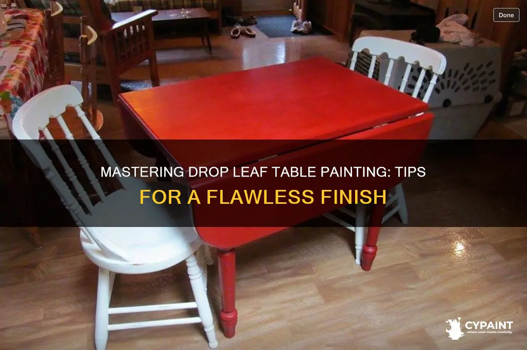 Mastering Drop Leaf Table Painting: Tips For A Flawless Finish | CyPaint