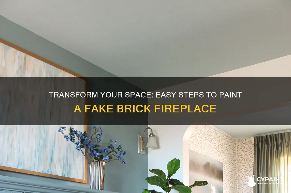 Transform Your Space: Easy Steps To Paint A Fake Brick Fireplace | CyPaint