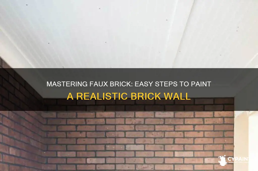 Mastering Faux Brick: Easy Steps To Paint A Realistic Brick Wall | CyPaint