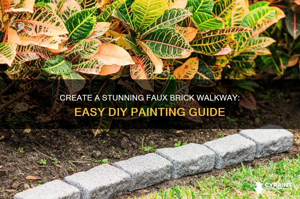 Create A Stunning Faux Brick Walkway: Easy Diy Painting Guide | CyPaint