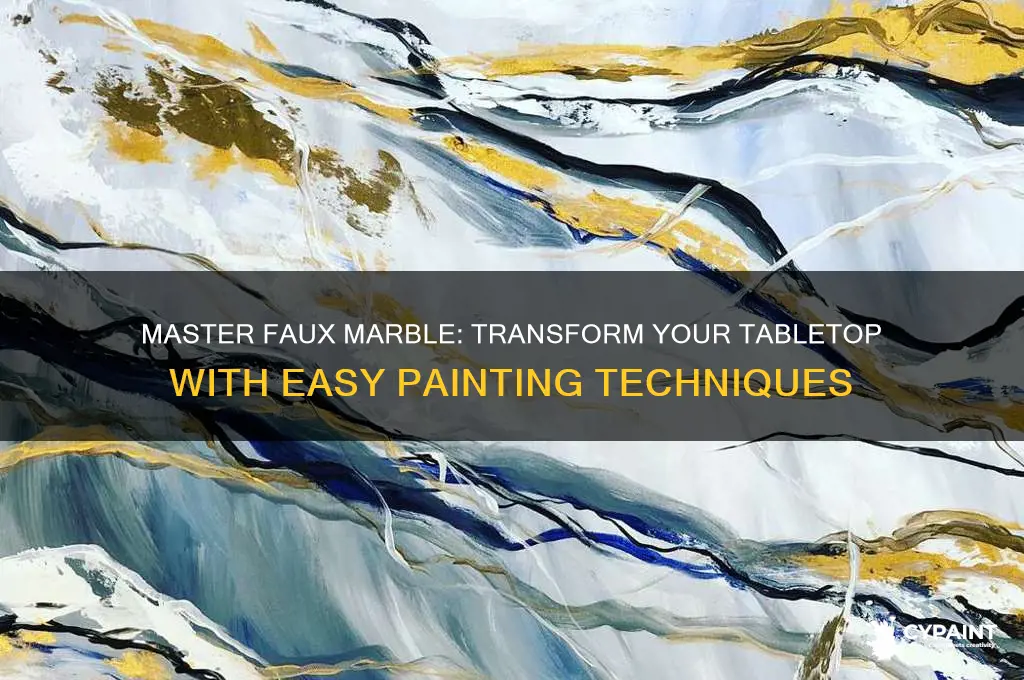 Master Faux Marble: Transform Your Tabletop With Easy Painting ...