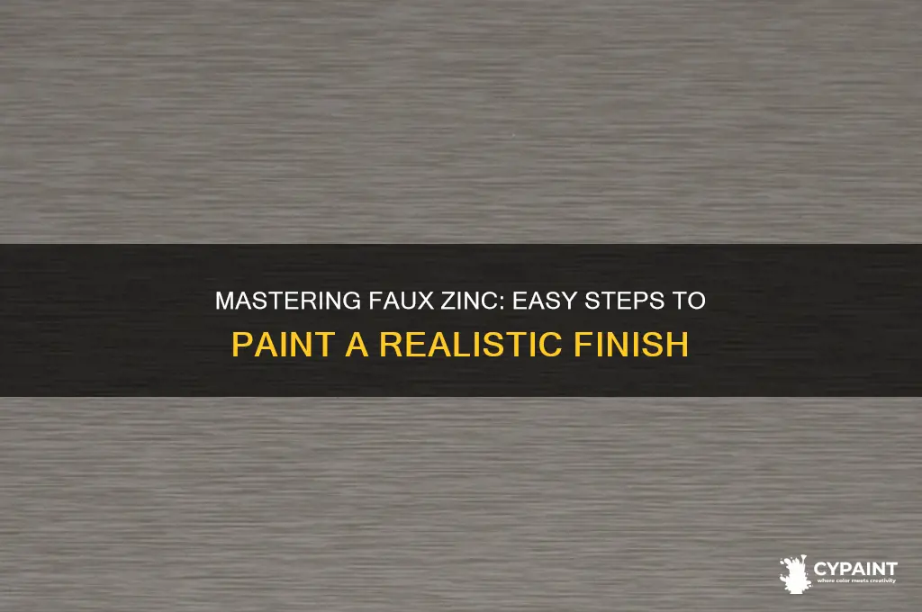 Mastering Faux Zinc: Easy Steps To Paint A Realistic Finish | CyPaint