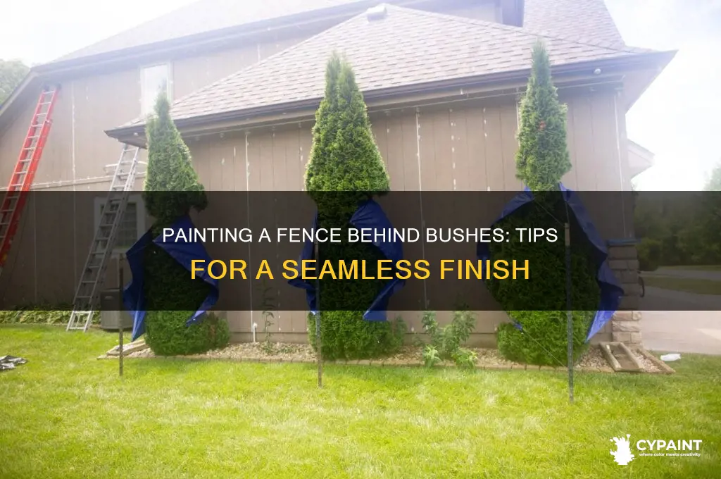 Painting A Fence Behind Bushes: Tips For A Seamless Finish | CyPaint