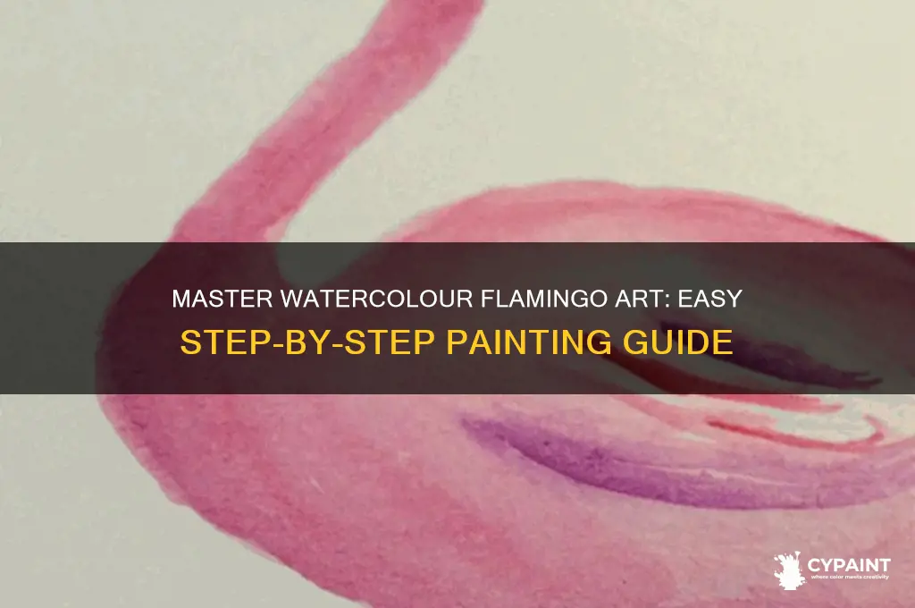 Master Watercolour Flamingo Art: Easy Step-By-Step Painting Guide | CyPaint