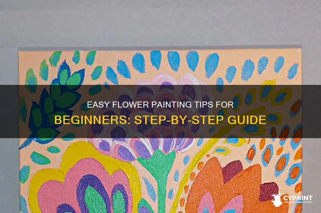 Easy Flower Painting Tips For Beginners: Step-By-Step Guide | CyPaint