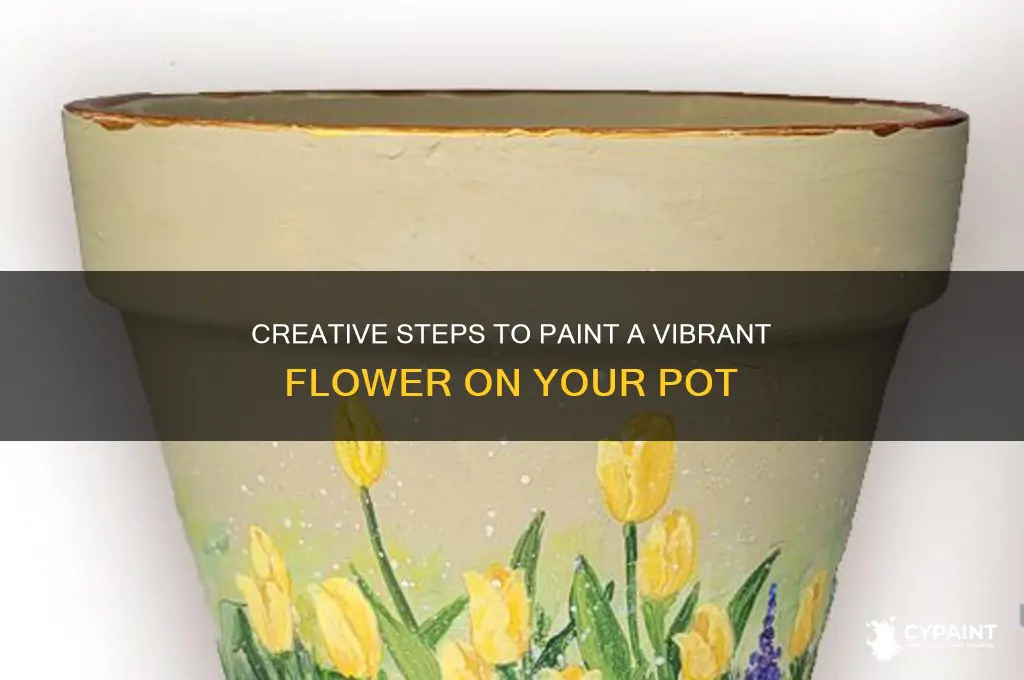 Creative Steps To Paint A Vibrant Flower On Your Pot | CyPaint