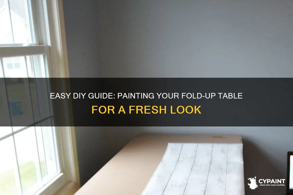 Easy Diy Guide: Painting Your Fold-Up Table For A Fresh Look | CyPaint