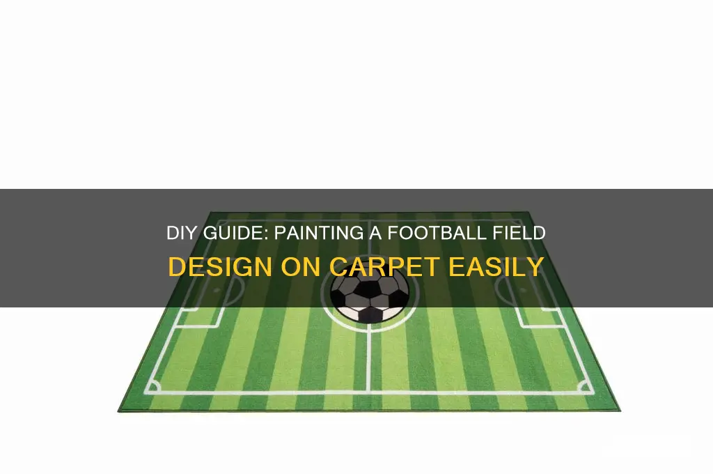 Diy Guide: Painting A Football Field Design On Carpet Easily | CyPaint