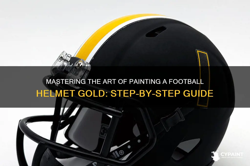 Mastering The Art Of Painting A Football Helmet Gold: Step-By-Step ...