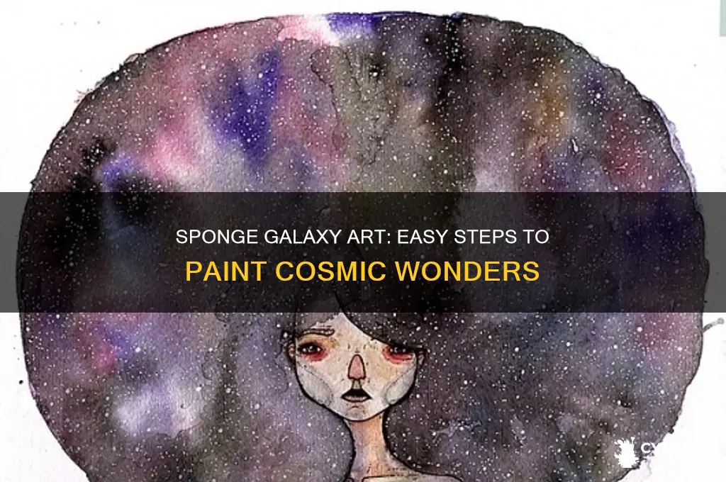 Sponge Galaxy Art: Easy Steps To Paint Cosmic Wonders | CyPaint