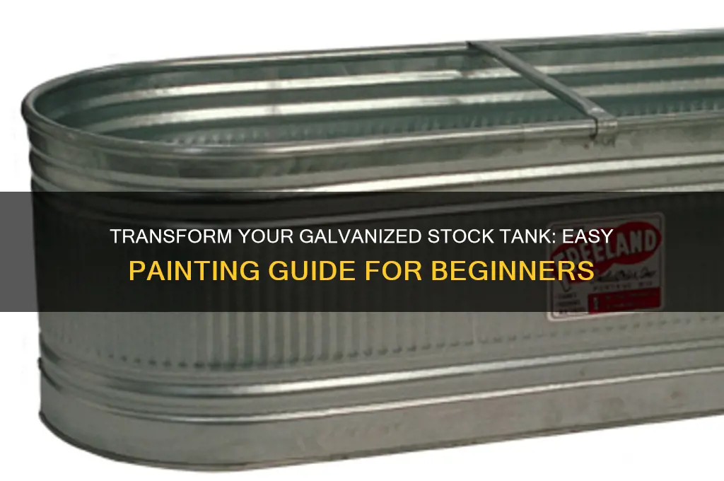 Transform Your Galvanized Stock Tank: Easy Painting Guide For Beginners ...